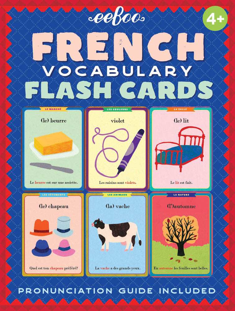French Flash Cards | Ages 4+ | Bilingual | Barefoot Books