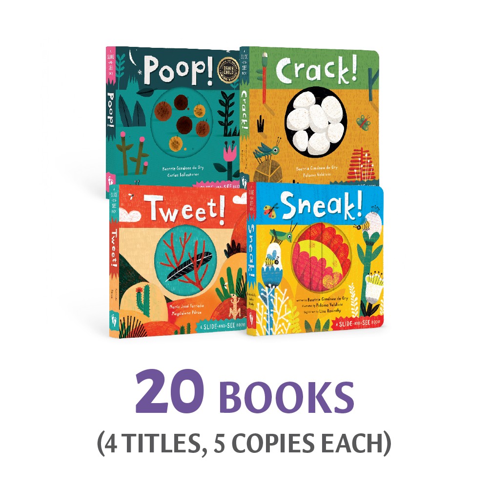 Slide-and-See Interactive Board Book Bundle | Barefoot Bundle | 3 - 5 Years